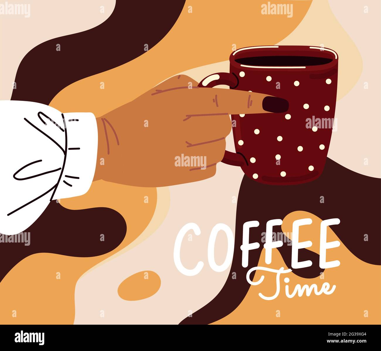 coffee time poster Stock Vector Image & Art - Alamy