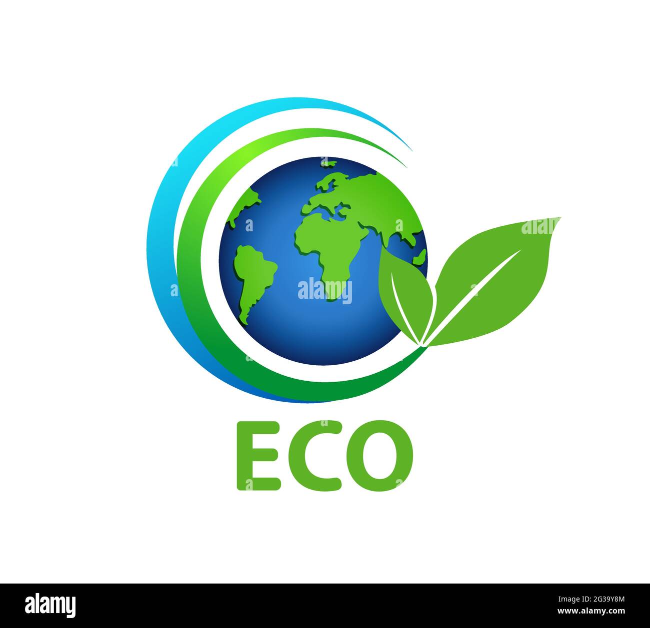 The concept of a healthy earth. Good ecology of green globe planet. The ...