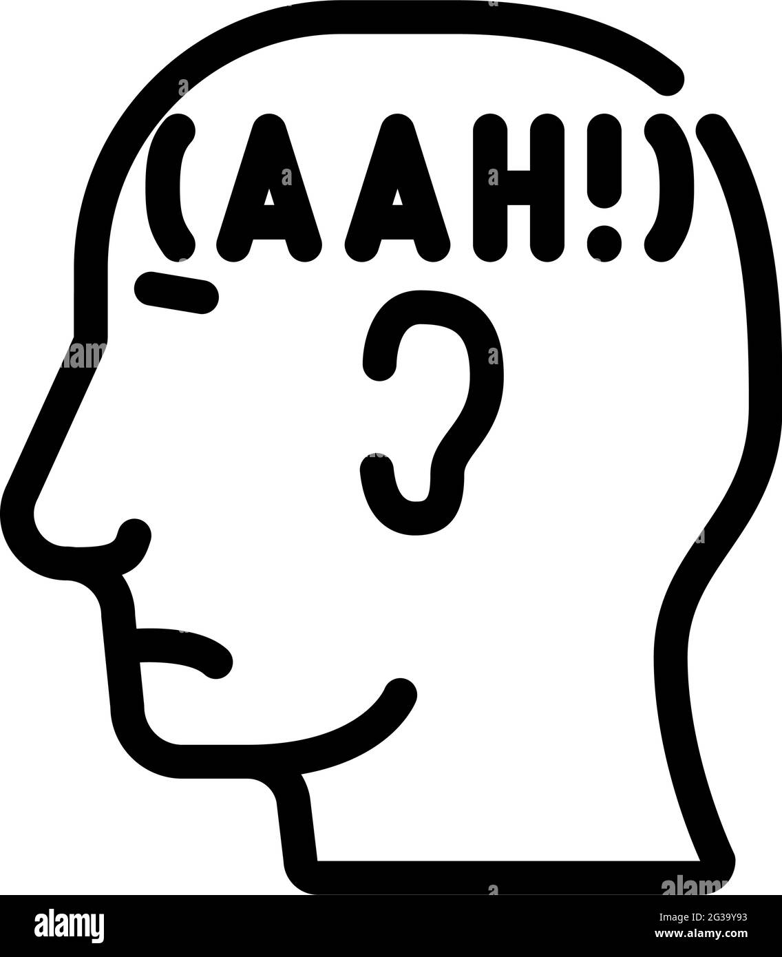 Panic disorder symbol Black and White Stock Photos & Images - Alamy