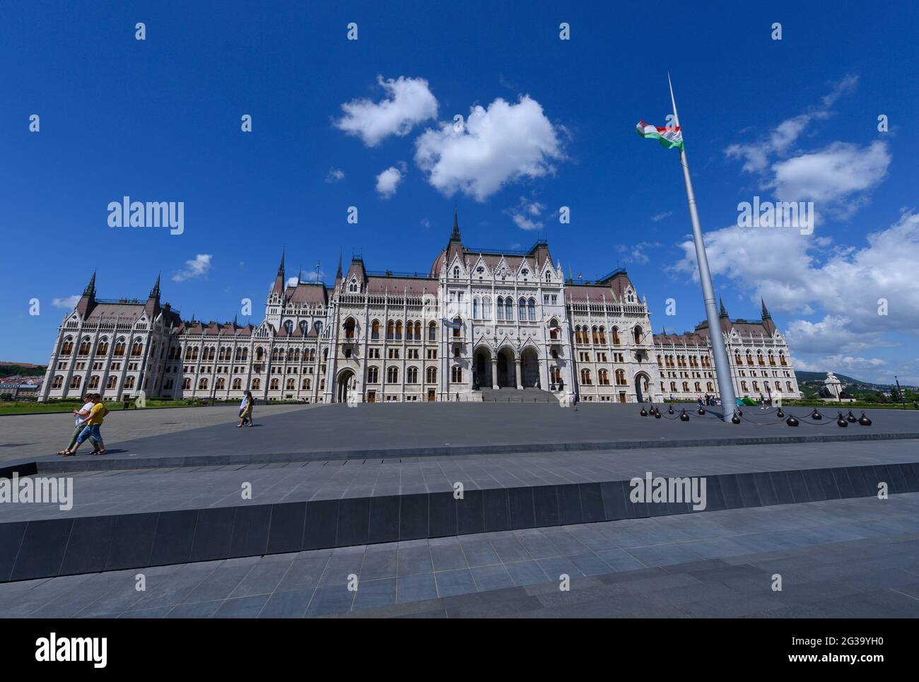 Budapest, Hungary. 14th June, 2021. Almost deserted is the Lajos ...