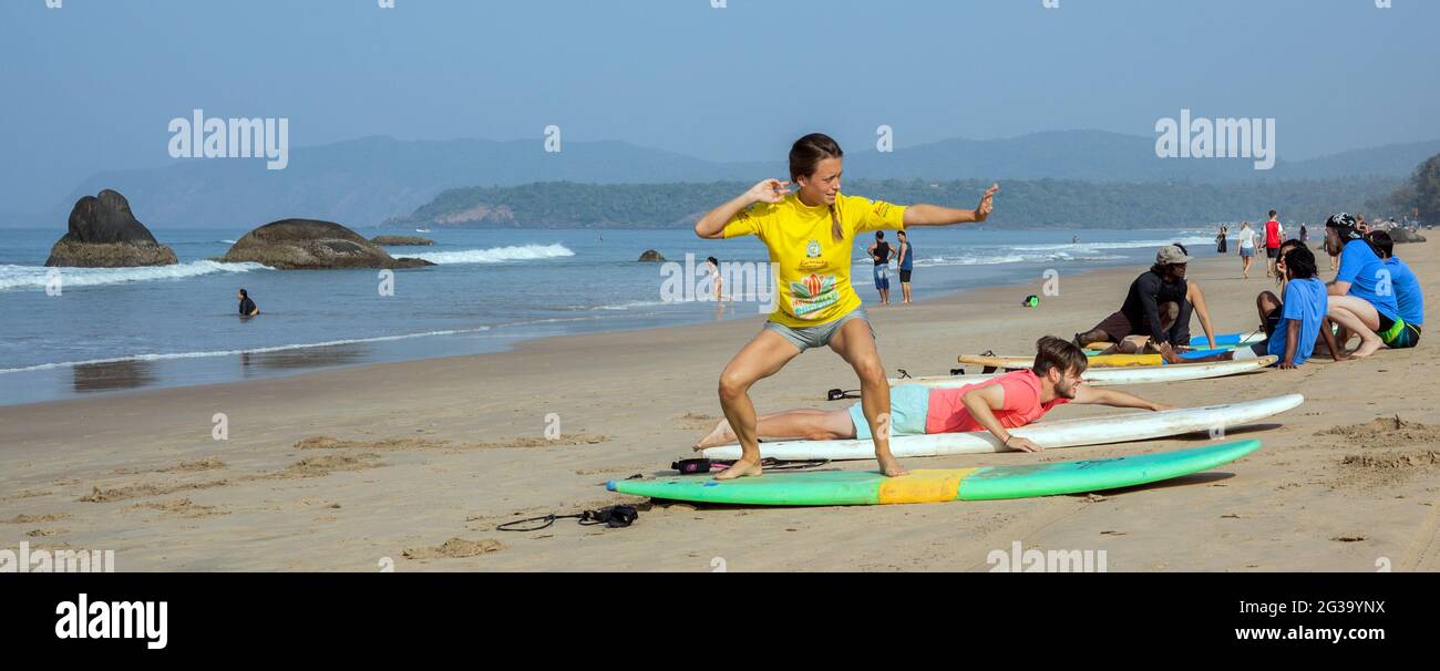 Indian couple having fun beach hi-res stock photography and images - Alamy