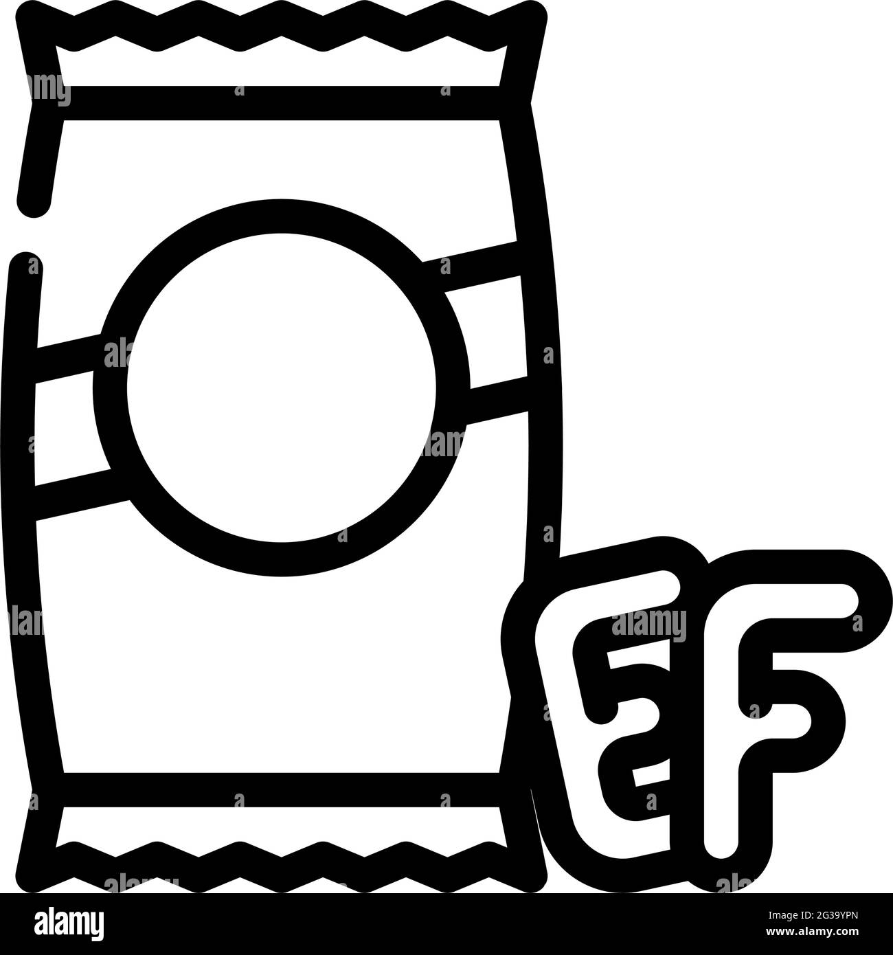 alphabet shape pasta line icon vector illustration Stock Vector Image ...