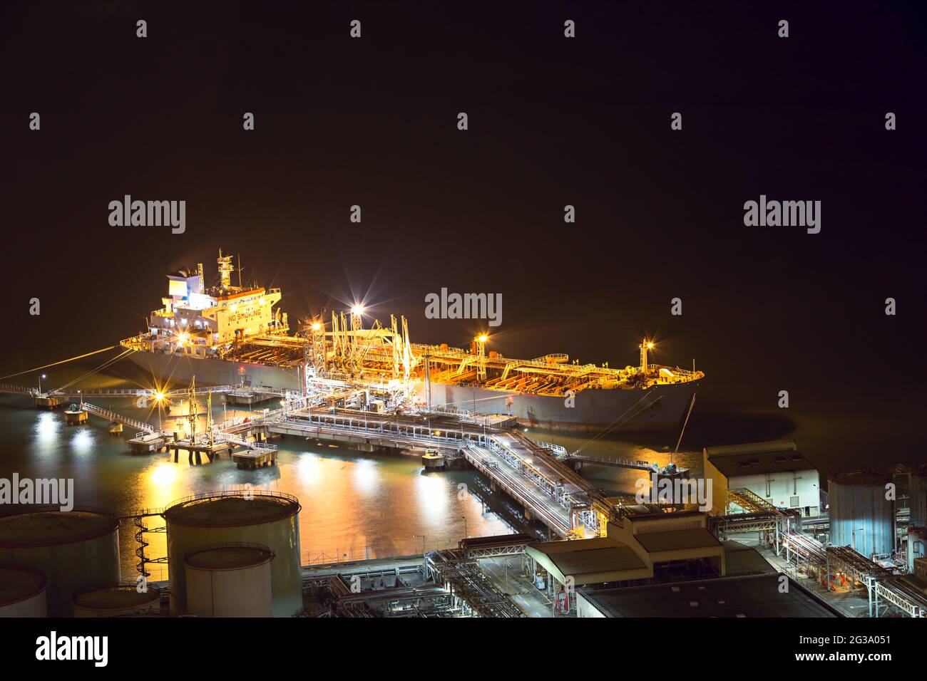 Oil tanker deck view hi-res stock photography and images - Alamy