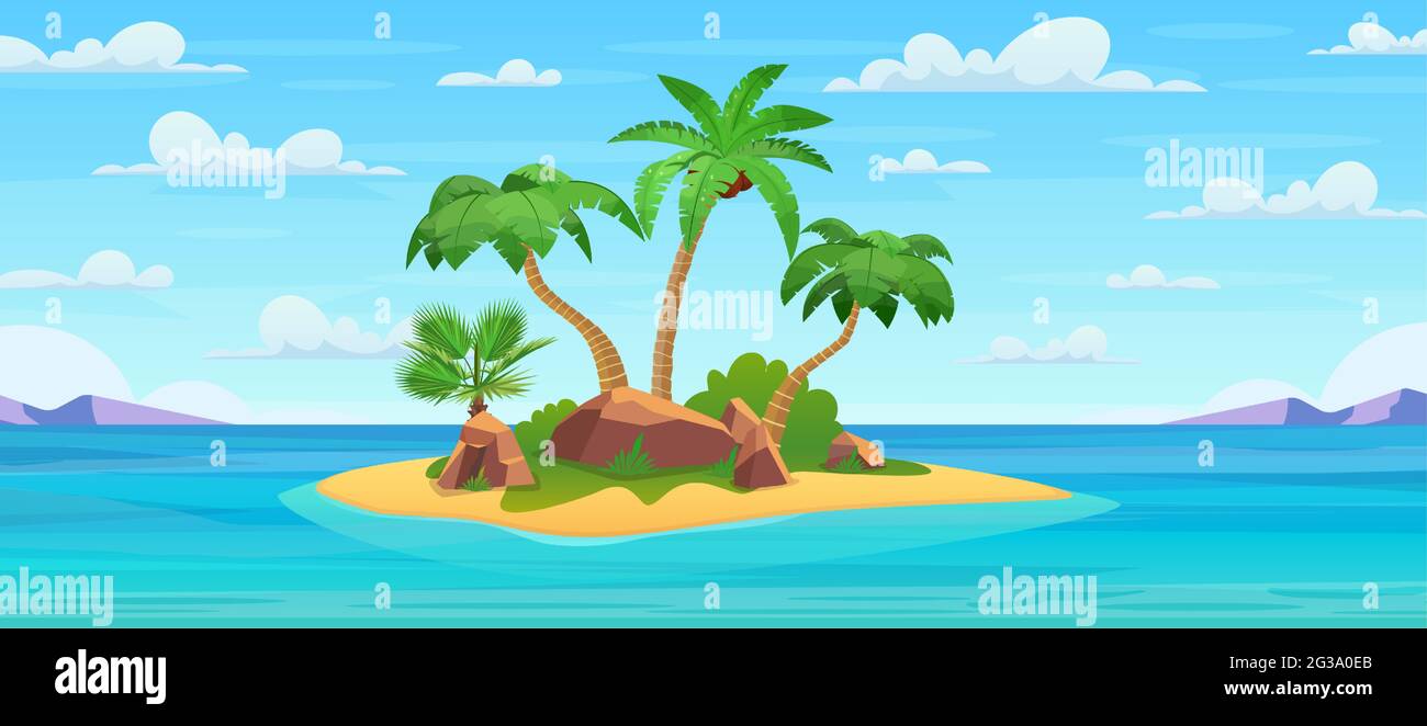 Tree surrounded water green Stock Vector Images - Alamy