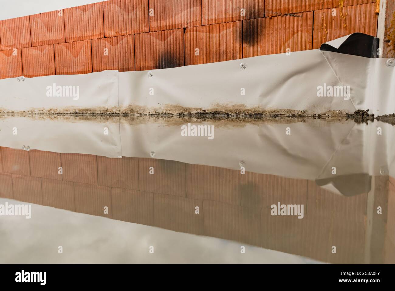 Building reflected in bricks wall hi-res stock photography and images ...