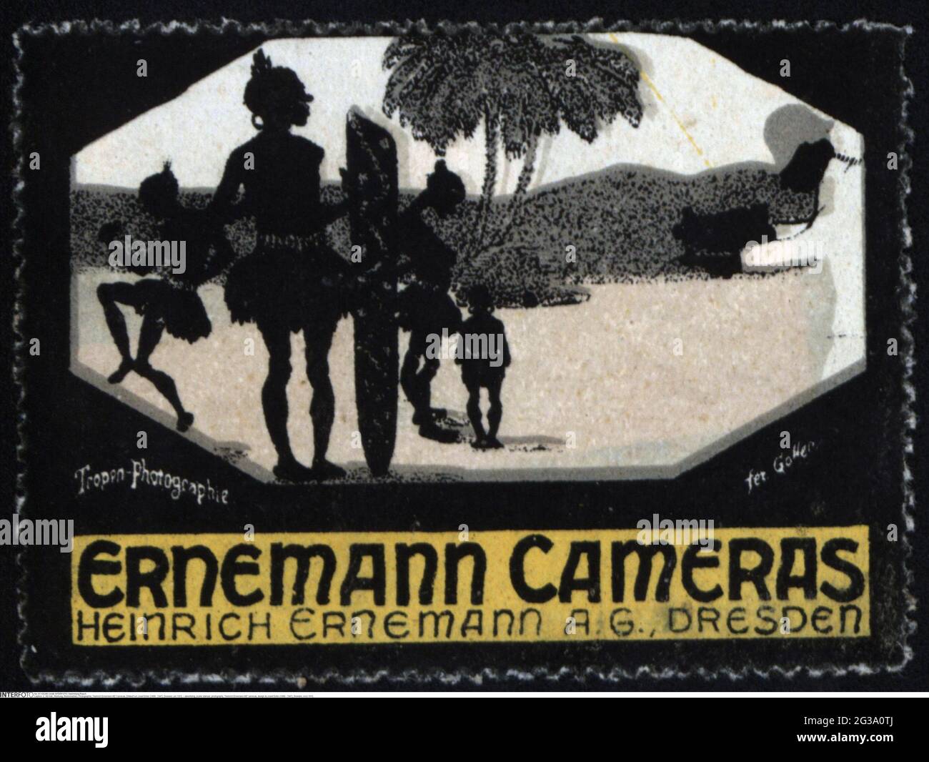advertising, poster stamps, photography, "Heinrich Ernemann AG" cameras ...