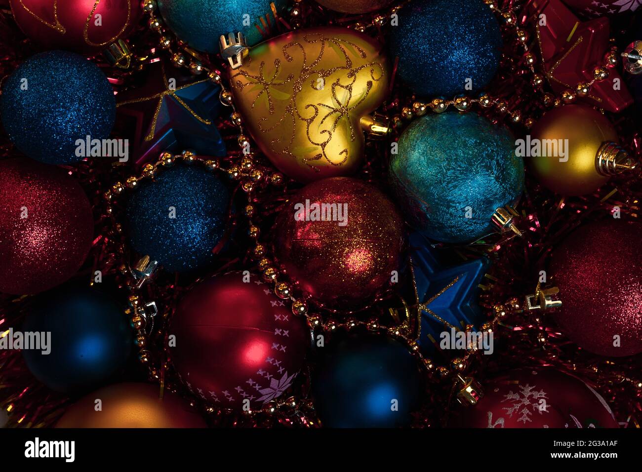 Winter composition christmas balls hi-res stock photography and images ...