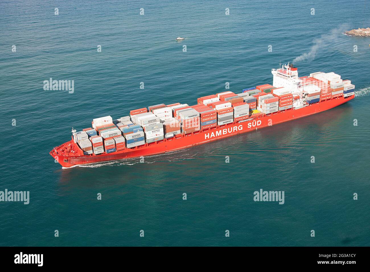 Container ship in Durban Harbour, South Africa Stock Photo - Alamy