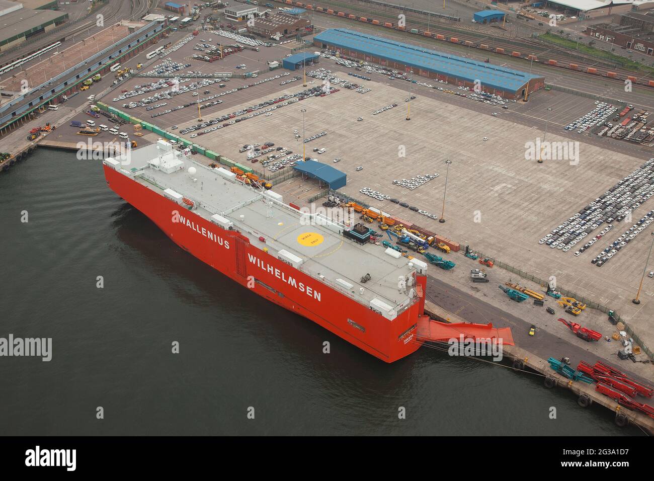 Ro Ro in Durban Harbour Stock Photo - Alamy
