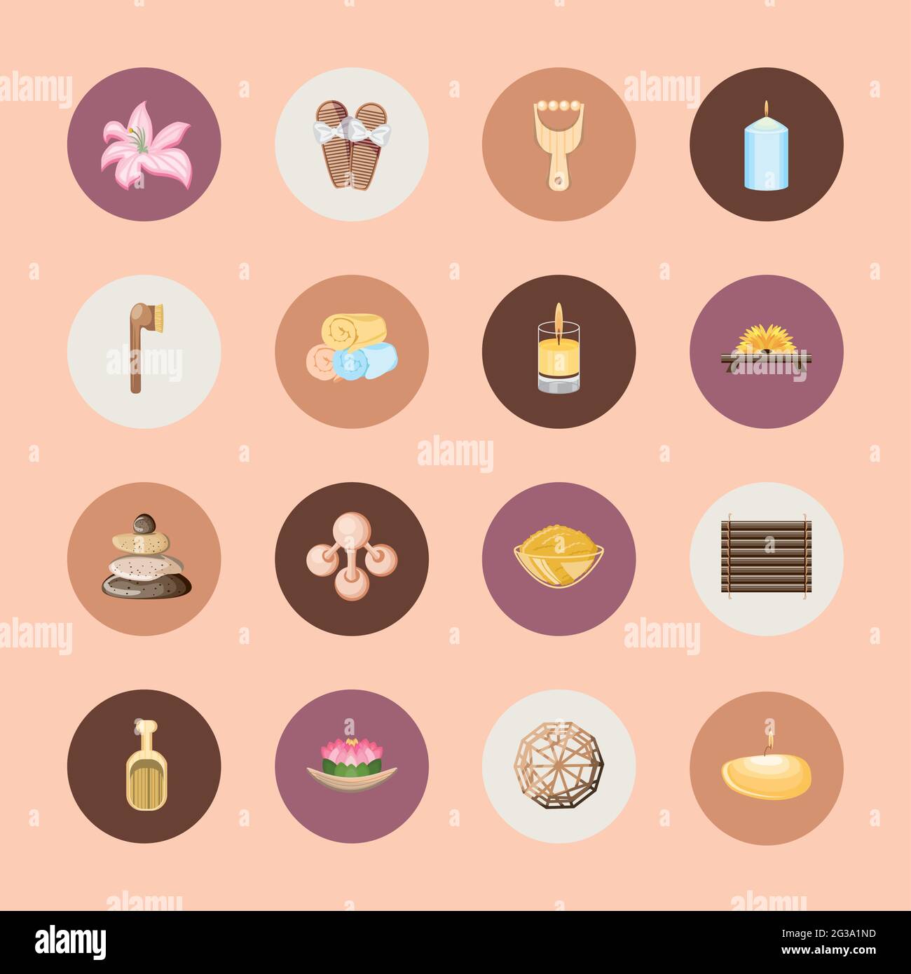 spa therapy set Stock Vector Image & Art - Alamy