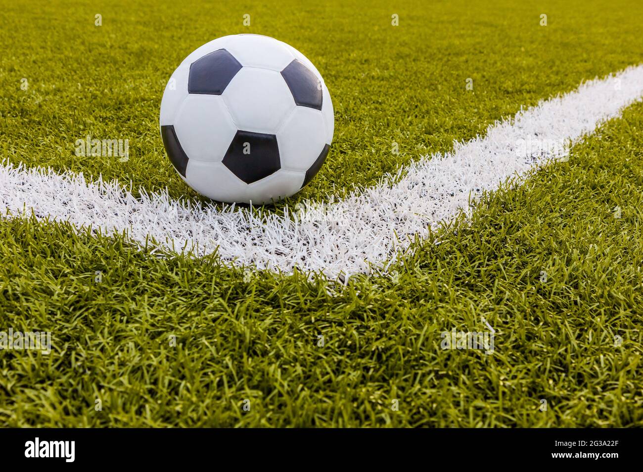 Soccer ball ,Football Artificial grass with white stripe, Football ...