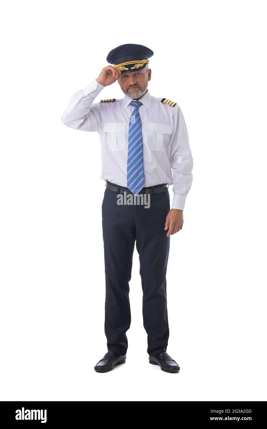 Pilot salute Cut Out Stock Images & Pictures - Alamy