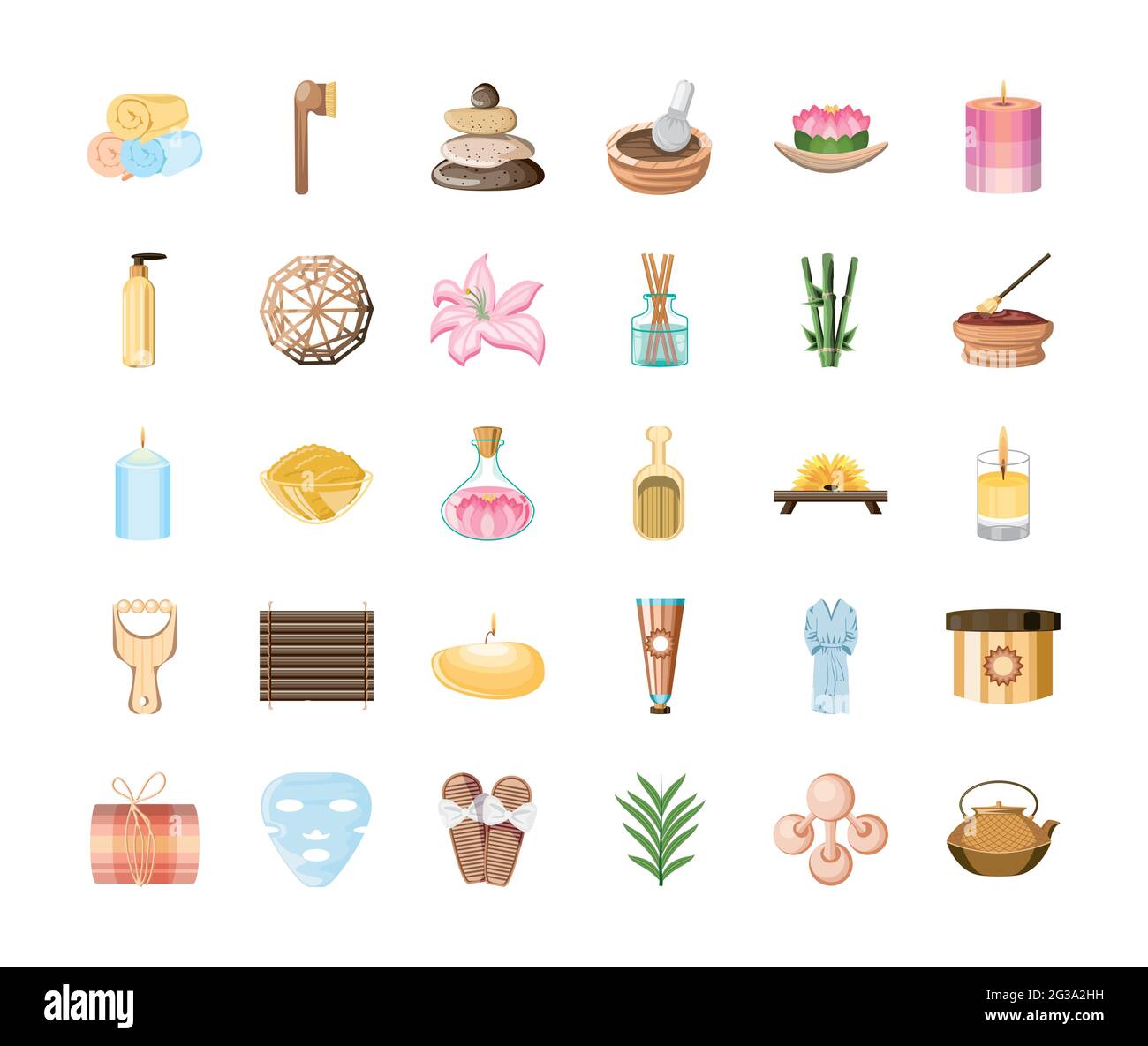 spa various accessories Stock Vector Image & Art - Alamy