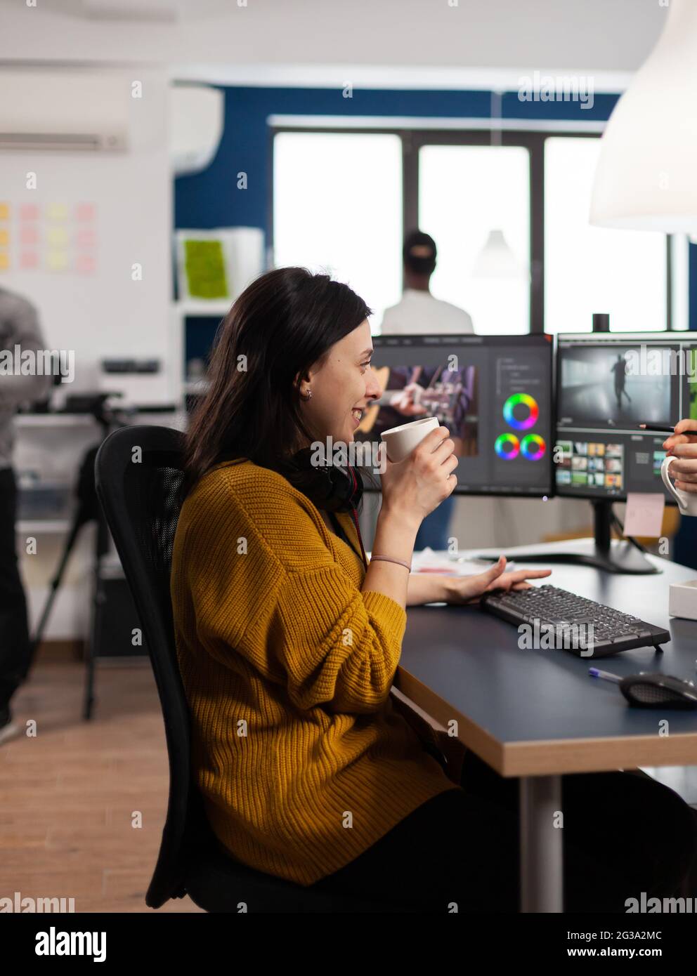 Video two graphic designer taking hi-res stock photography and images - Alamy