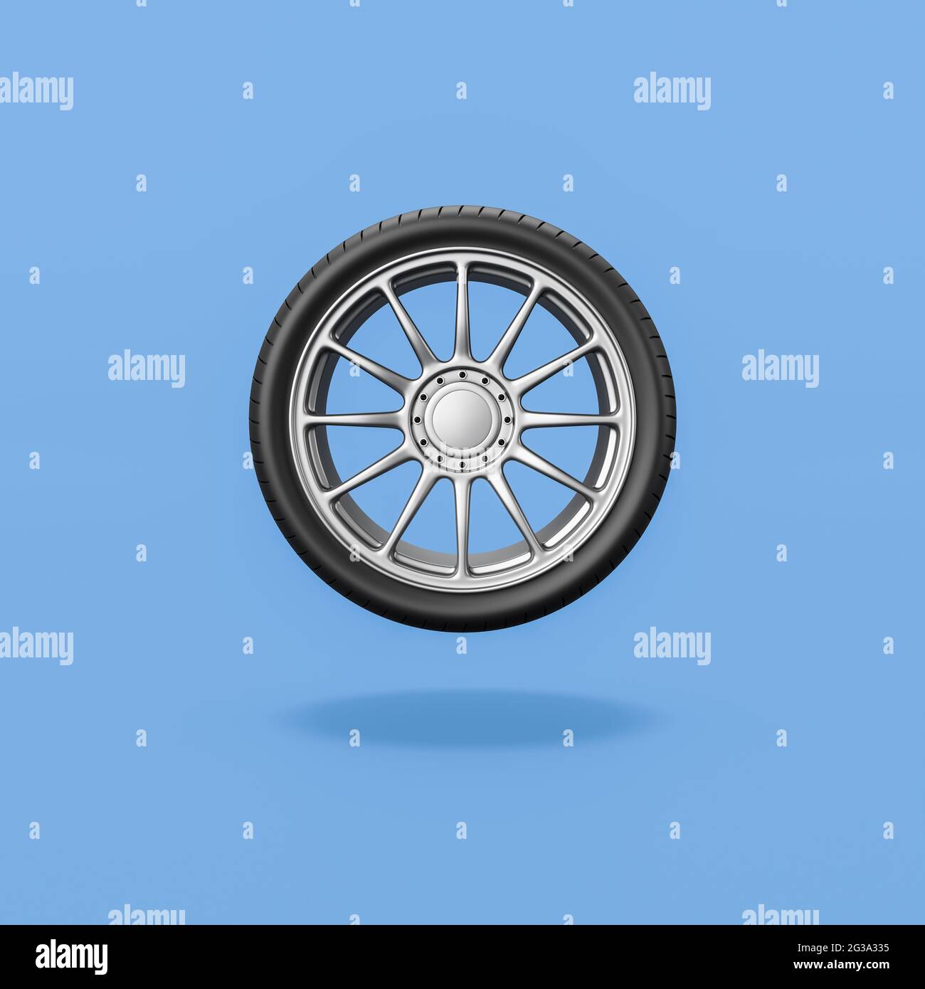 Car wheel single flat hi-res stock photography and images - Alamy