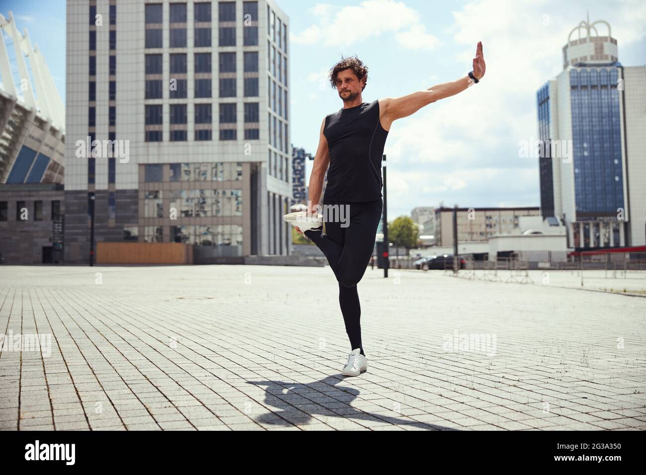 Balance on one foot hi-res stock photography and images - Alamy