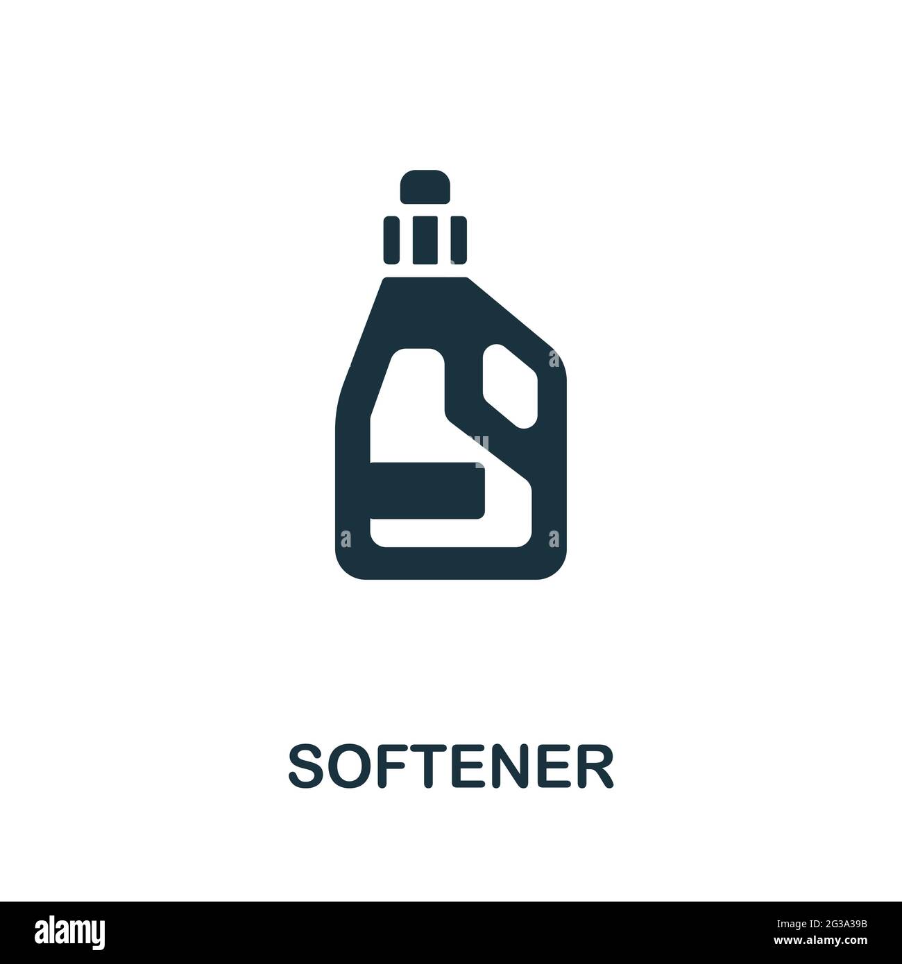Softener icon. Monochrome simple element from housekeeping collection ...