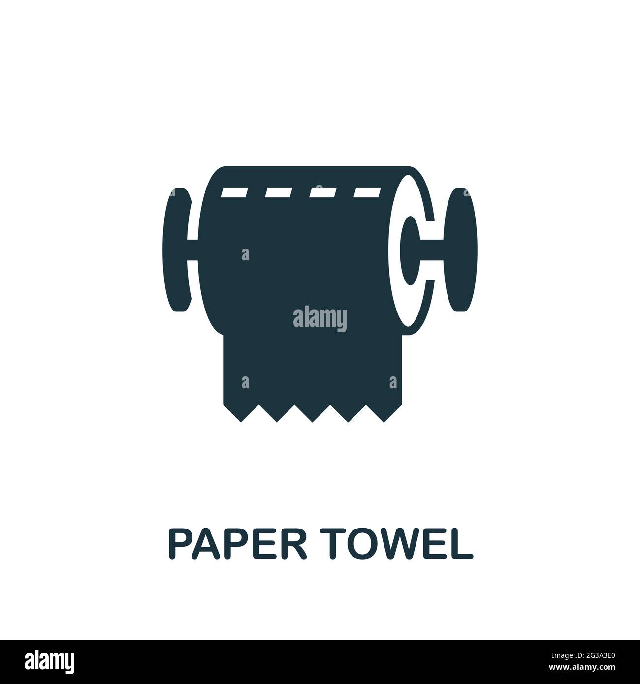 Paper Towel icon. Monochrome simple element from housekeeping ...