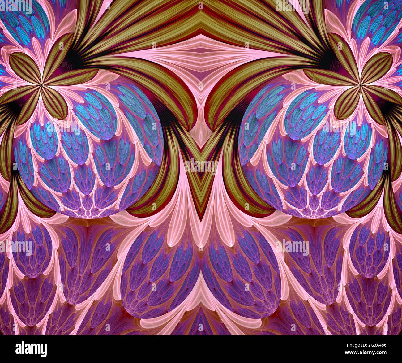 Computer generated fractal artwork for creative art,design and ...