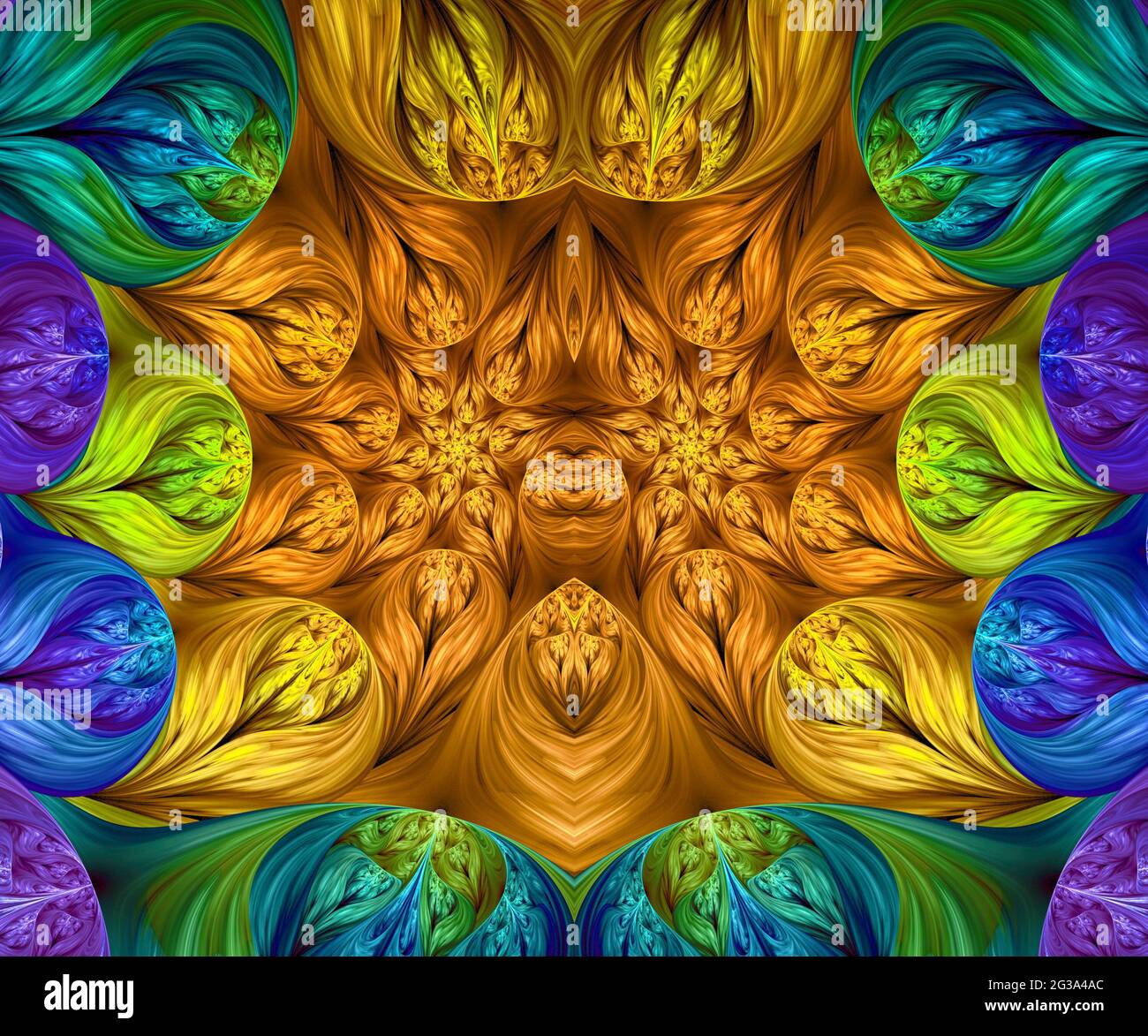 Computer generated fractal artwork for creative art,design and ...
