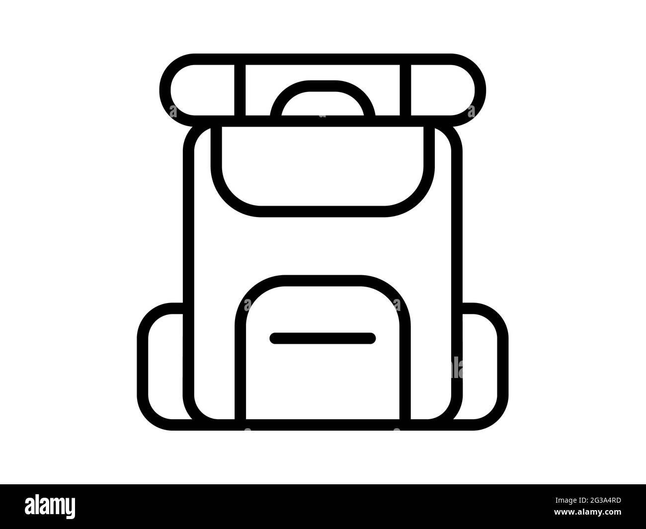 Backpack casual design school Black and White Stock Photos & Images - Alamy
