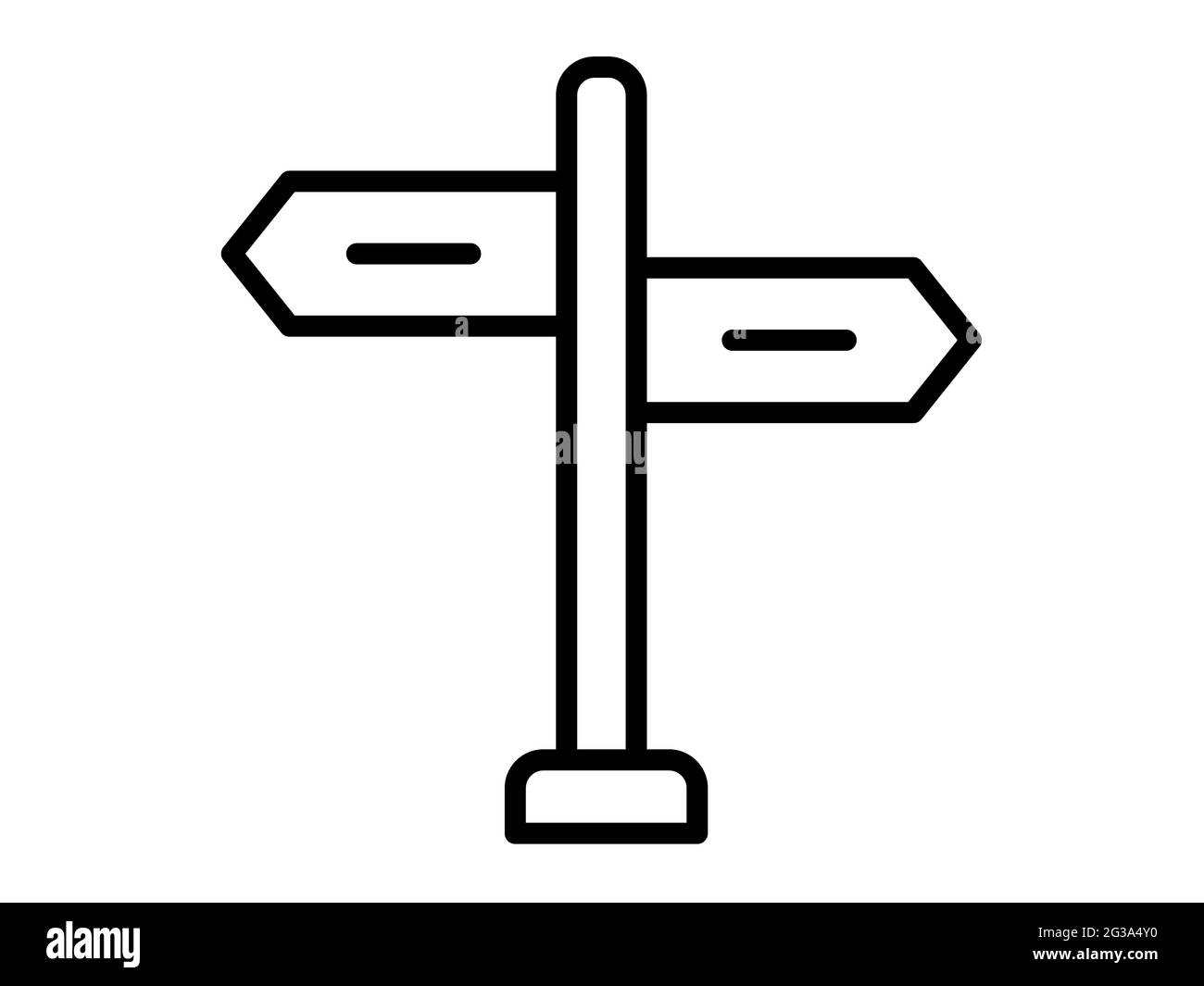 signboard single isolated icon with outline style vector design ...