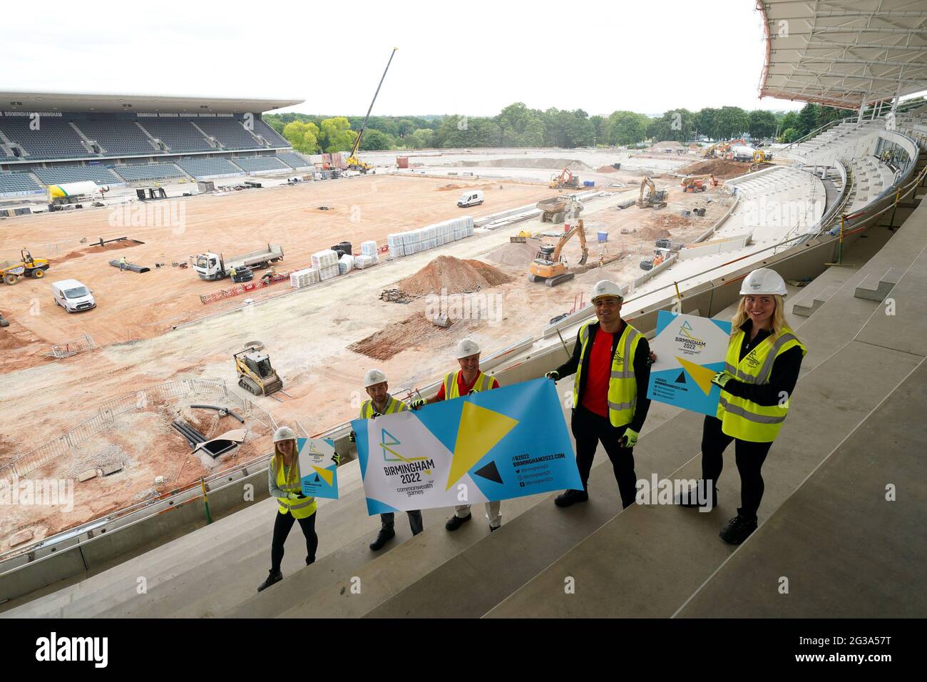(left to right) Athlete Hannah England, Director of Sport, Birmingham ...