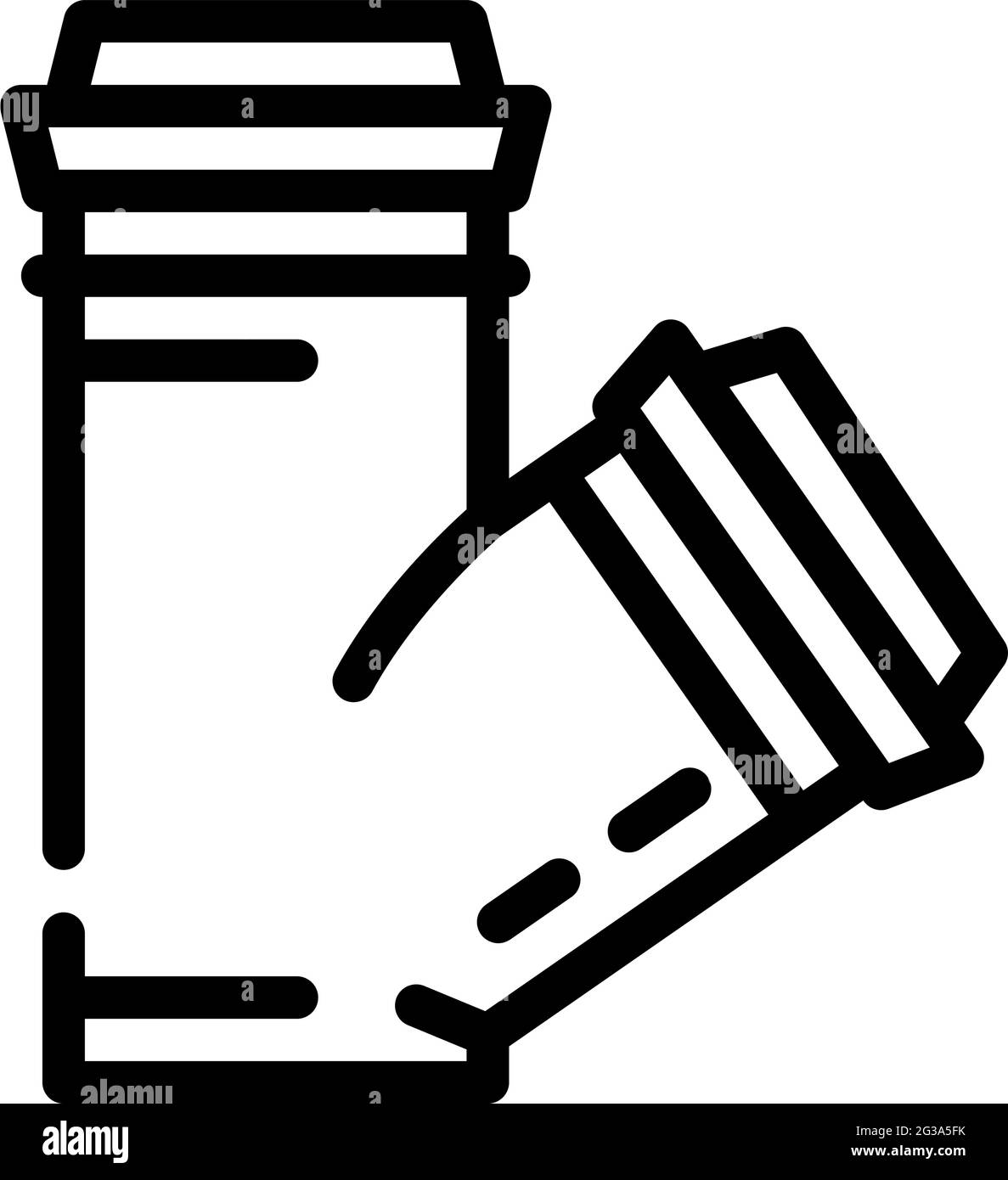 polypropylene plastic pipes line icon vector illustration Stock Vector ...