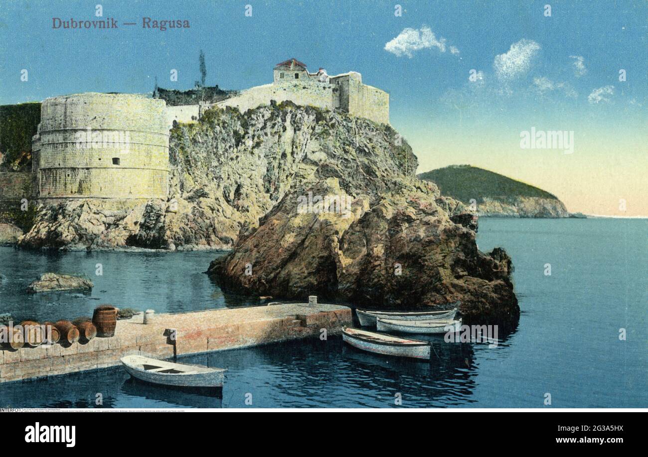 Dubrovnik travel card hi-res stock photography and images - Alamy