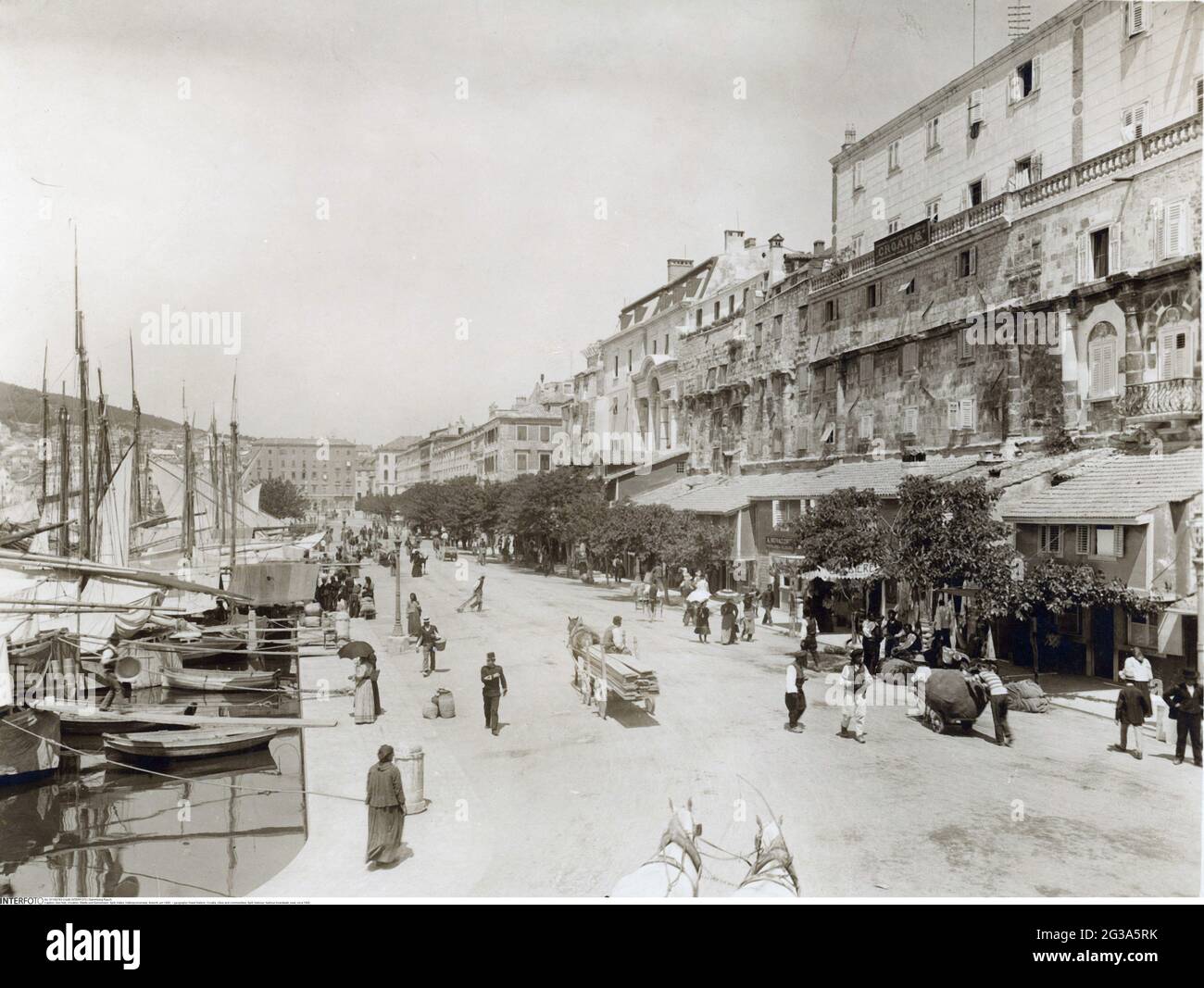 geography / travel historic, Croatia, cities and communities, Split ...