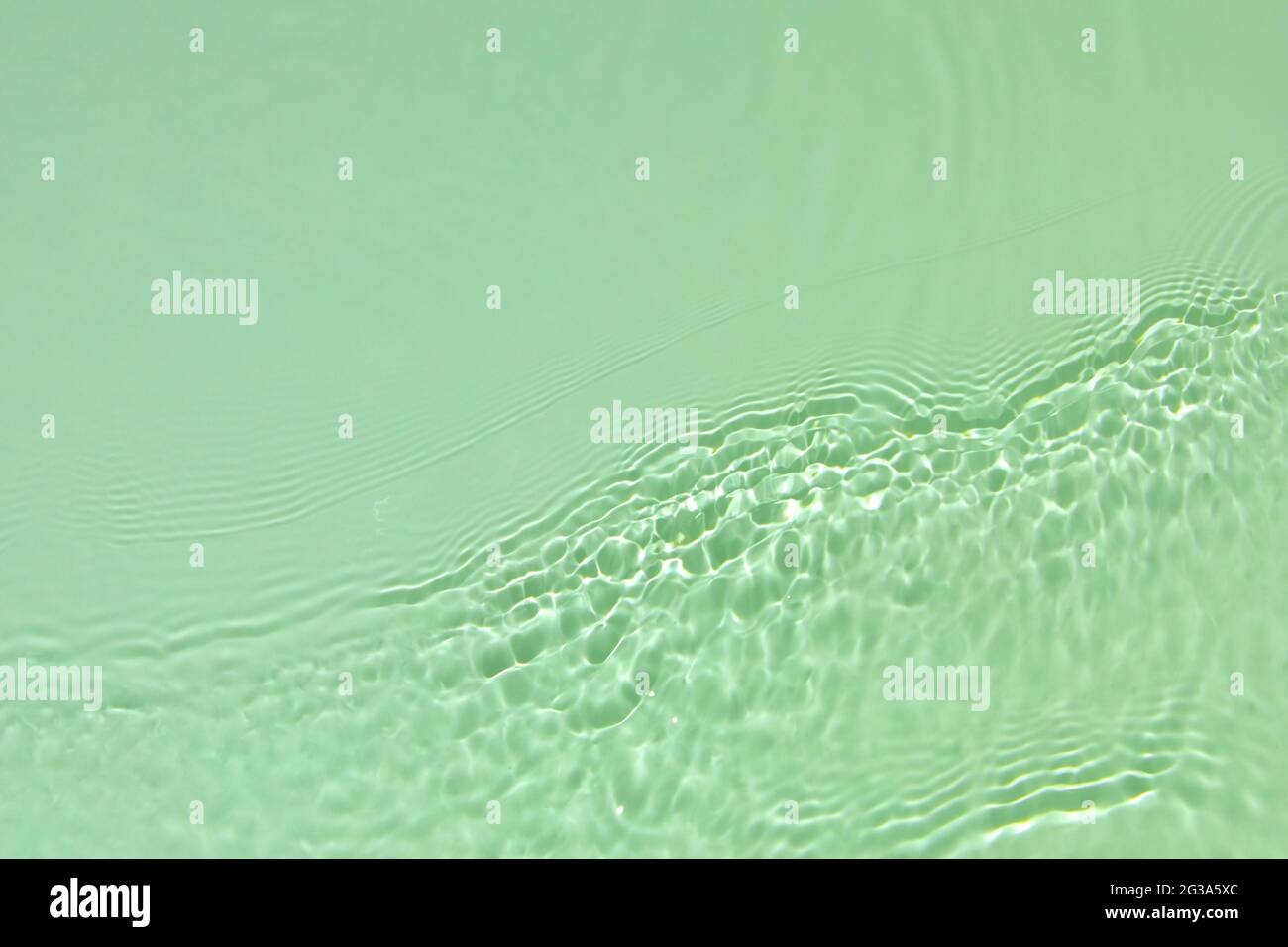 green transparent clear water surface texture summer background Stock ...