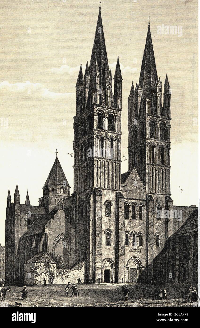 geography / travel historic, France, cities and communities, Caen ...