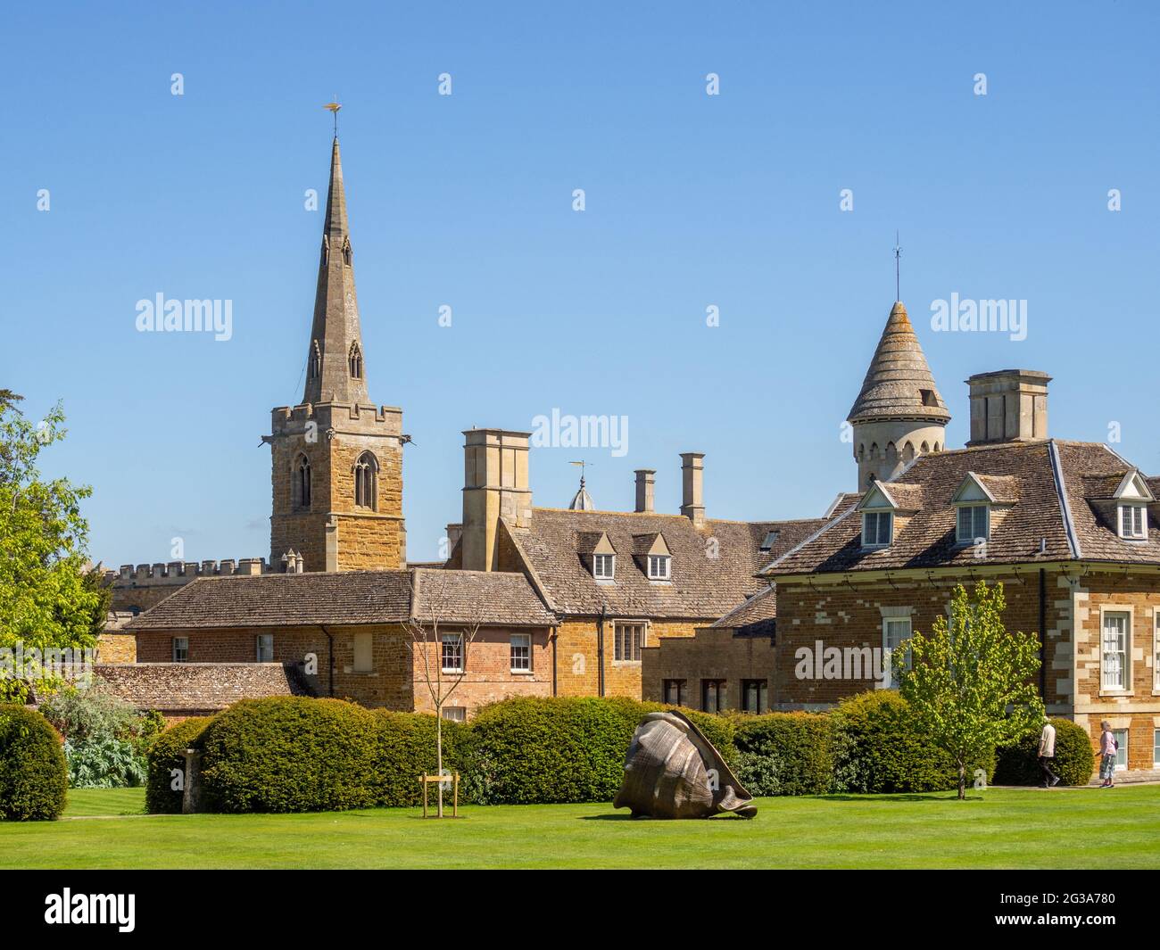 Nevill Holt Hall, a 14th century Grade I listed building, now owned by ...