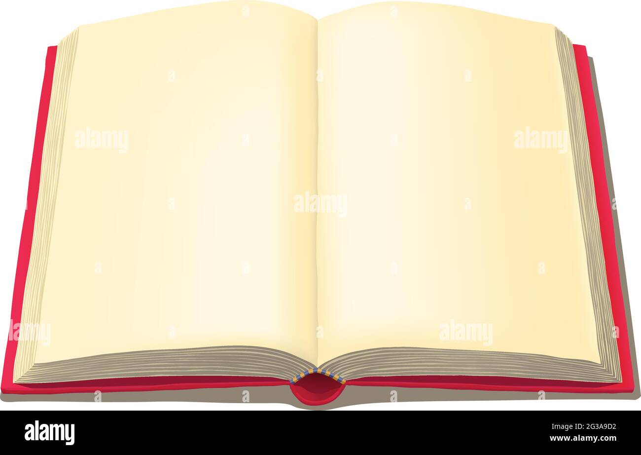 Open book, blank pages, vector illustration Stock Vector Image & Art ...