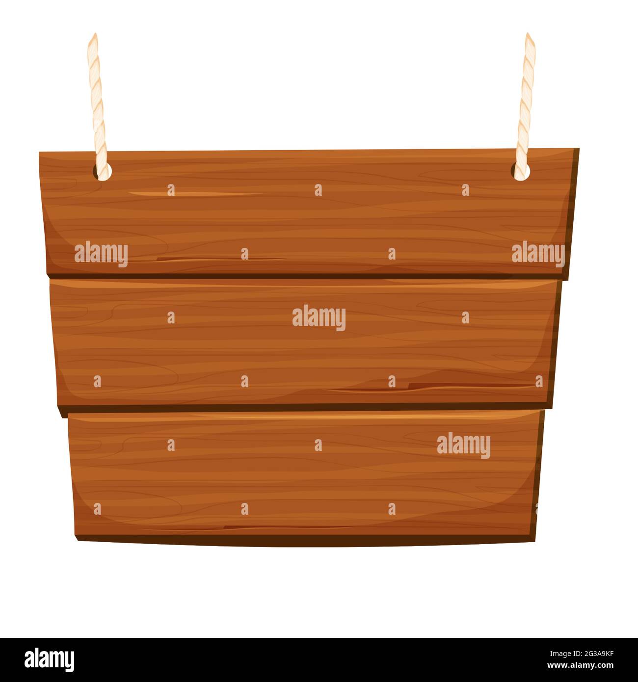 Hanging Wooden Sign Vector