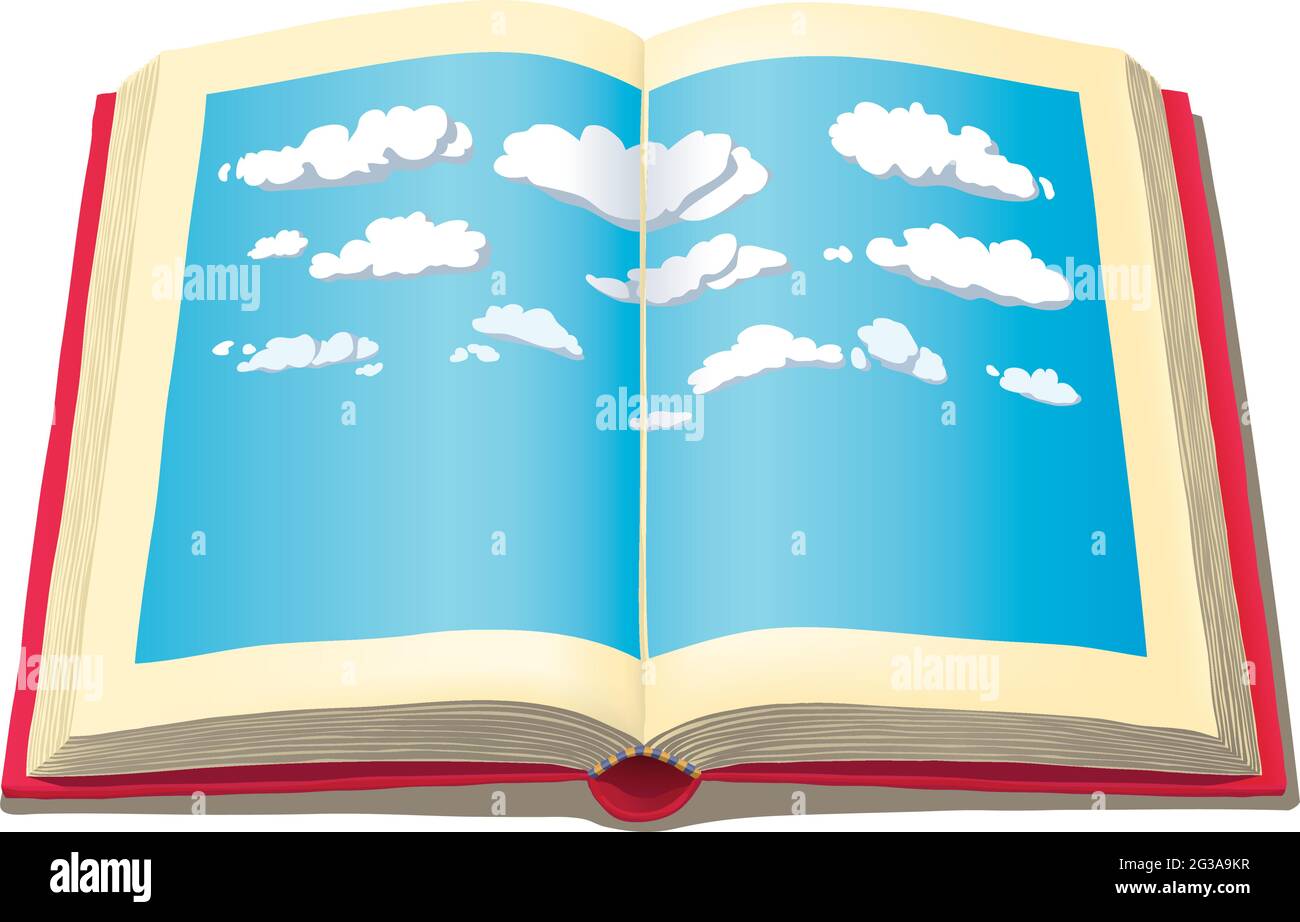 Surreal blue sky Stock Vector Images - Alamy