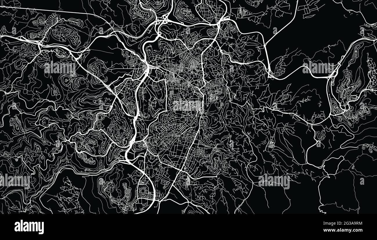 Jerusalem israel aerial Stock Vector Images - Alamy