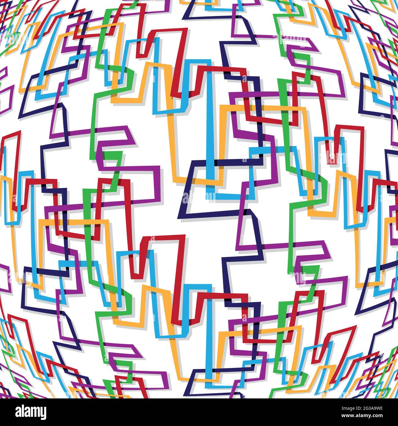 Intersecting Colorful Stripes Abstract Background Vector Illustration Stock Vector Image And Art