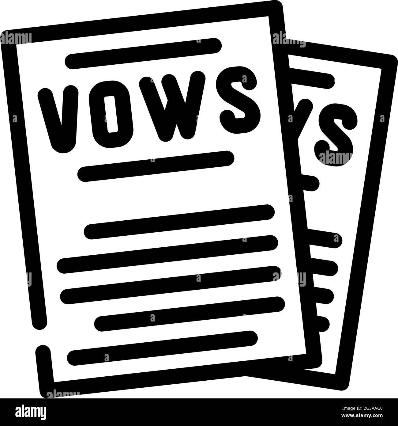 wedding vow line icon vector illustration Stock Vector Image & Art - Alamy