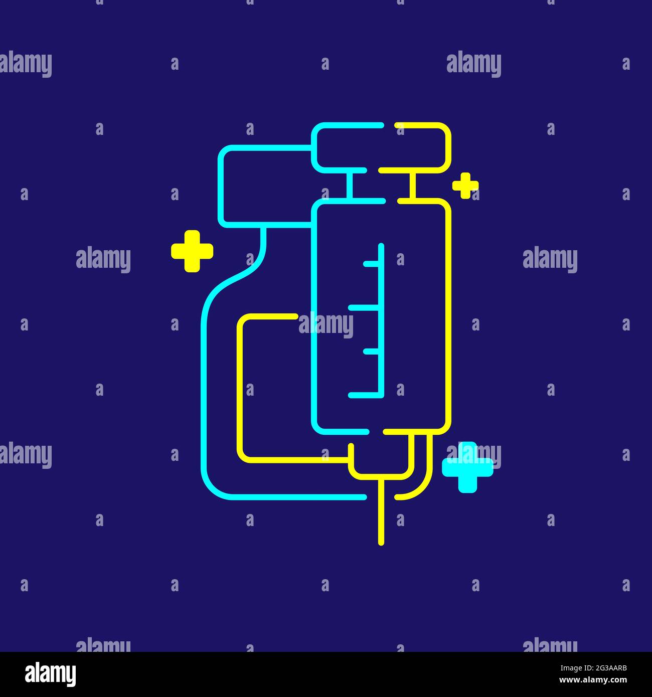 Medical yellow bottle Stock Vector Images - Alamy