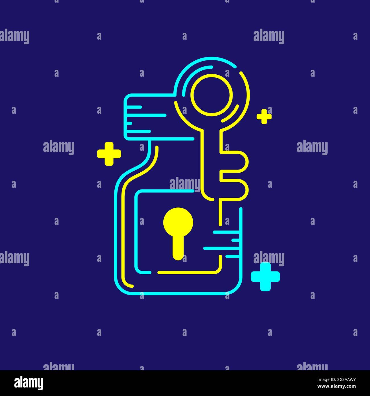 Laboratory lock Stock Vector Images - Alamy