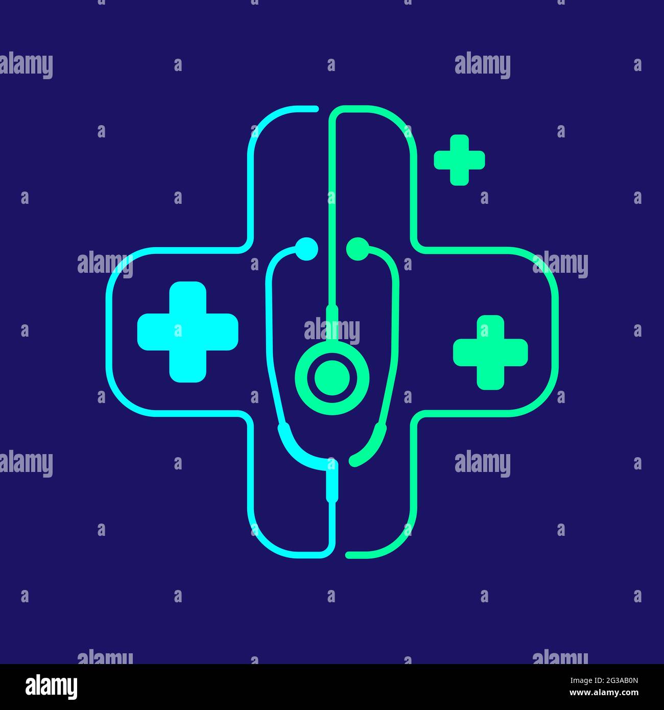 Doctor in blue hospital Stock Vector Images - Alamy