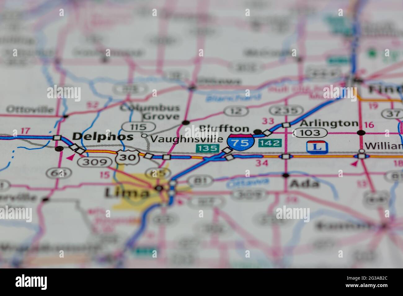 Map of vaughnsville hi-res stock photography and images - Alamy