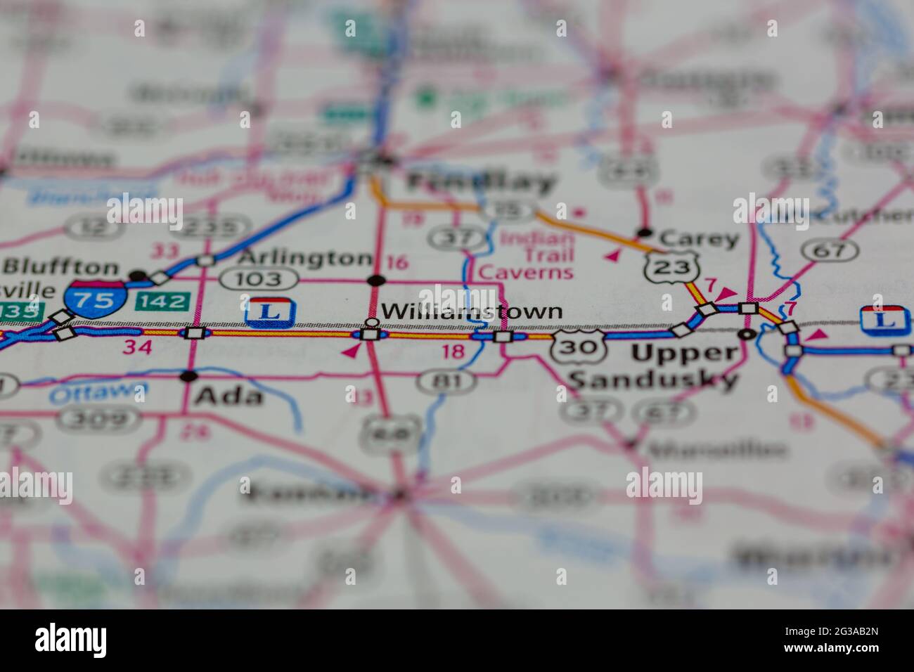 Map of williamstown ohio hi-res stock photography and images - Alamy