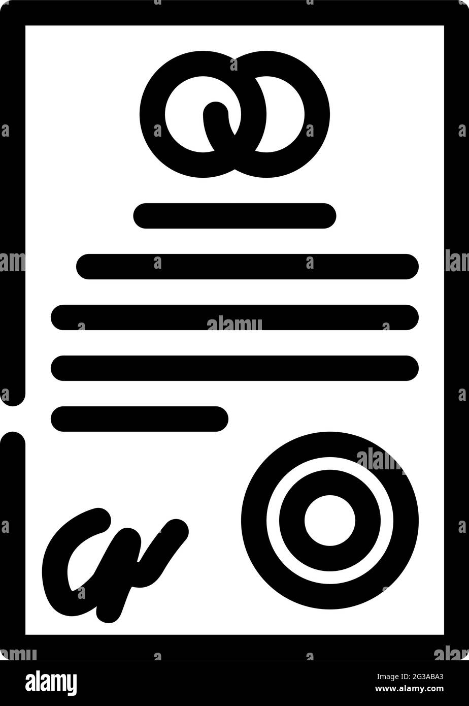 Wedding contract Black and White Stock Photos & Images - Alamy