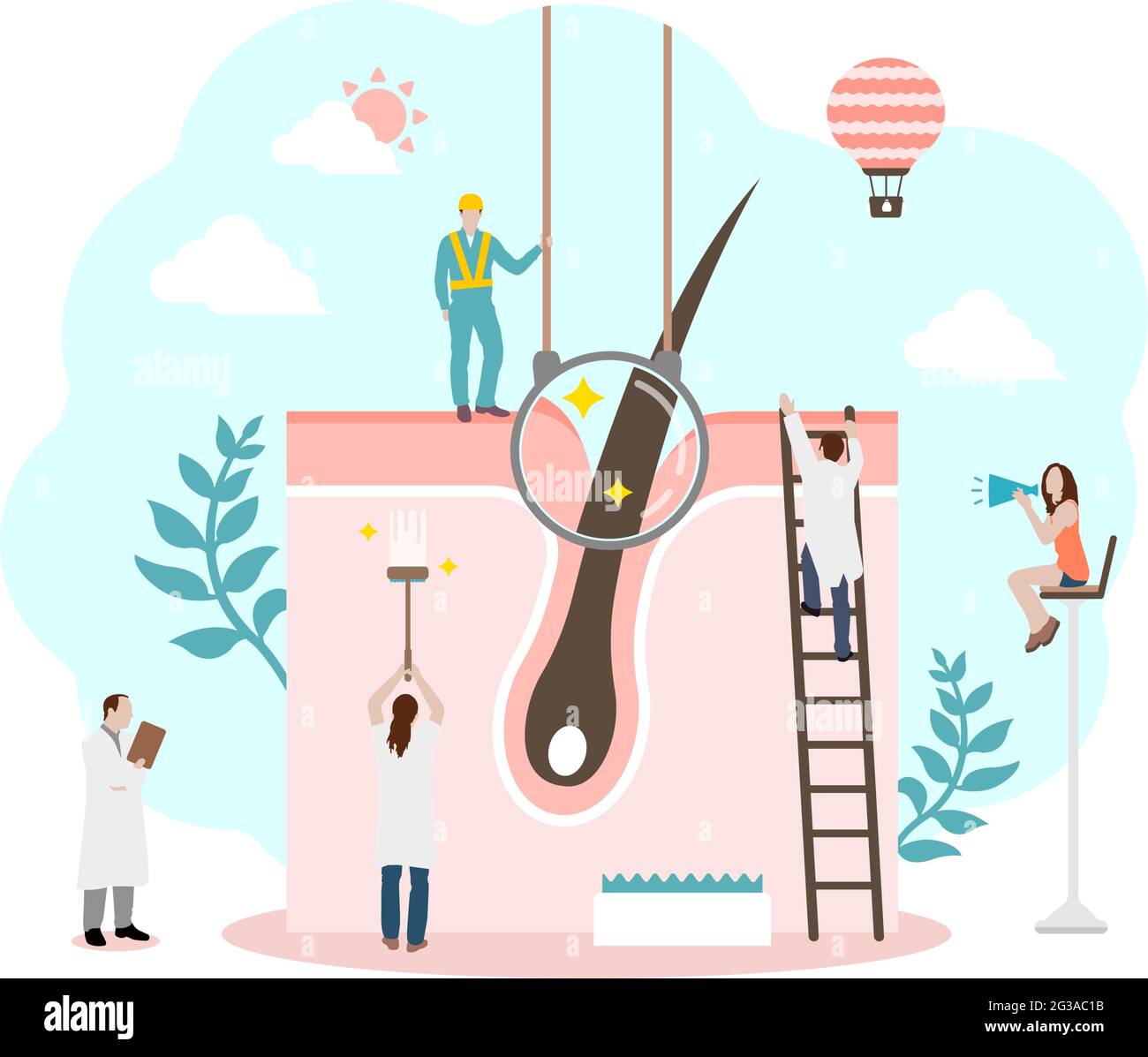 Cosmetic skin care face wash concept Stock Vector Images - Alamy