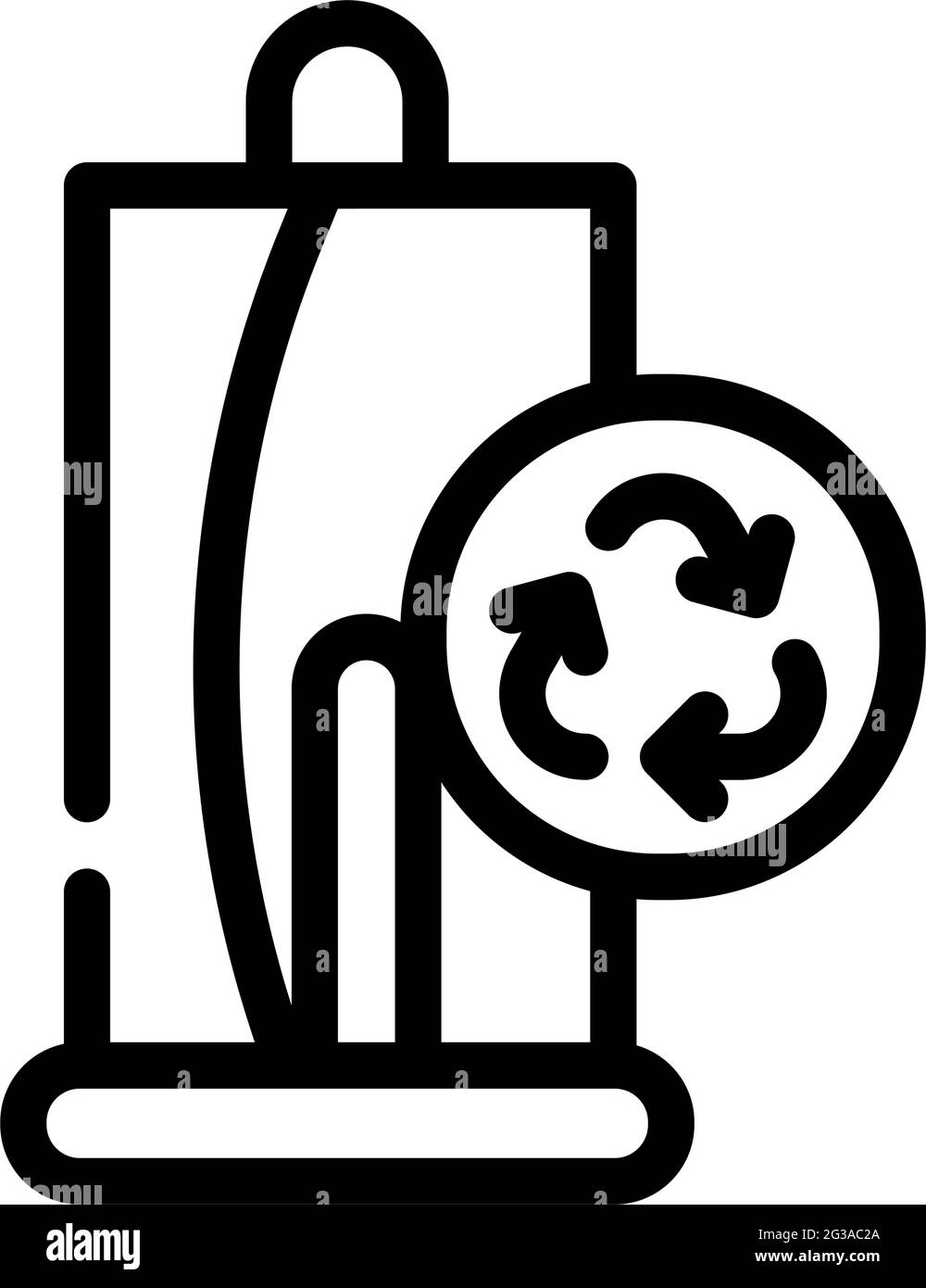 towels zero waste line icon vector illustration Stock Vector Image ...