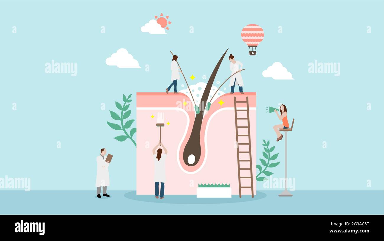 Skin care concept vector banner illustration Stock Vector Image & Art ...