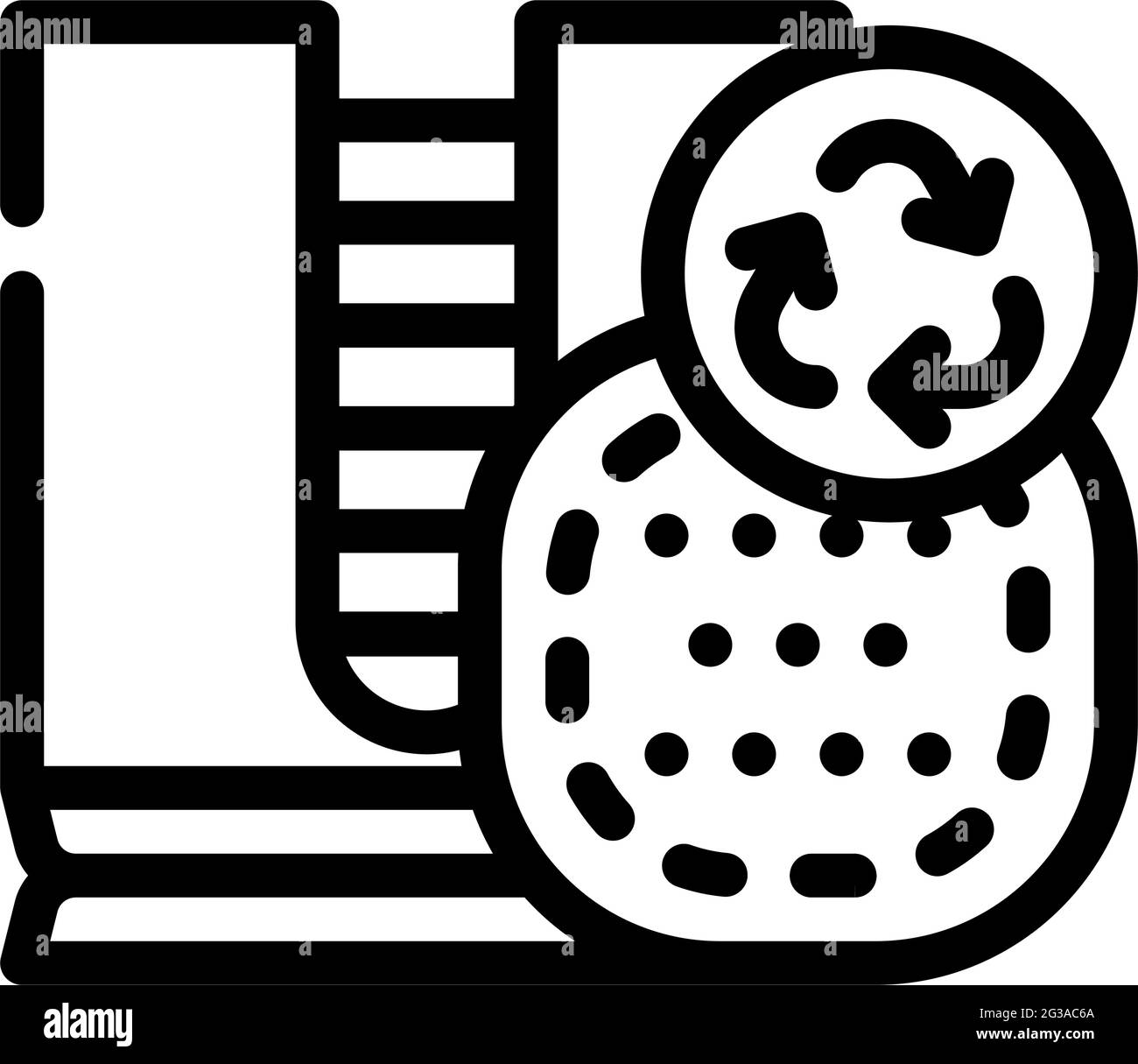 reusable make-up removal pads line icon vector illustration Stock ...