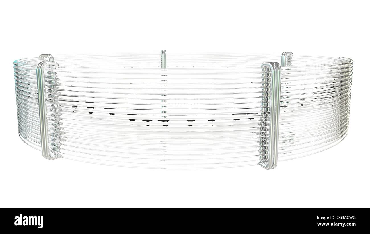 round plastic pipe spool, isolated cg industrial 3D rendering Stock ...